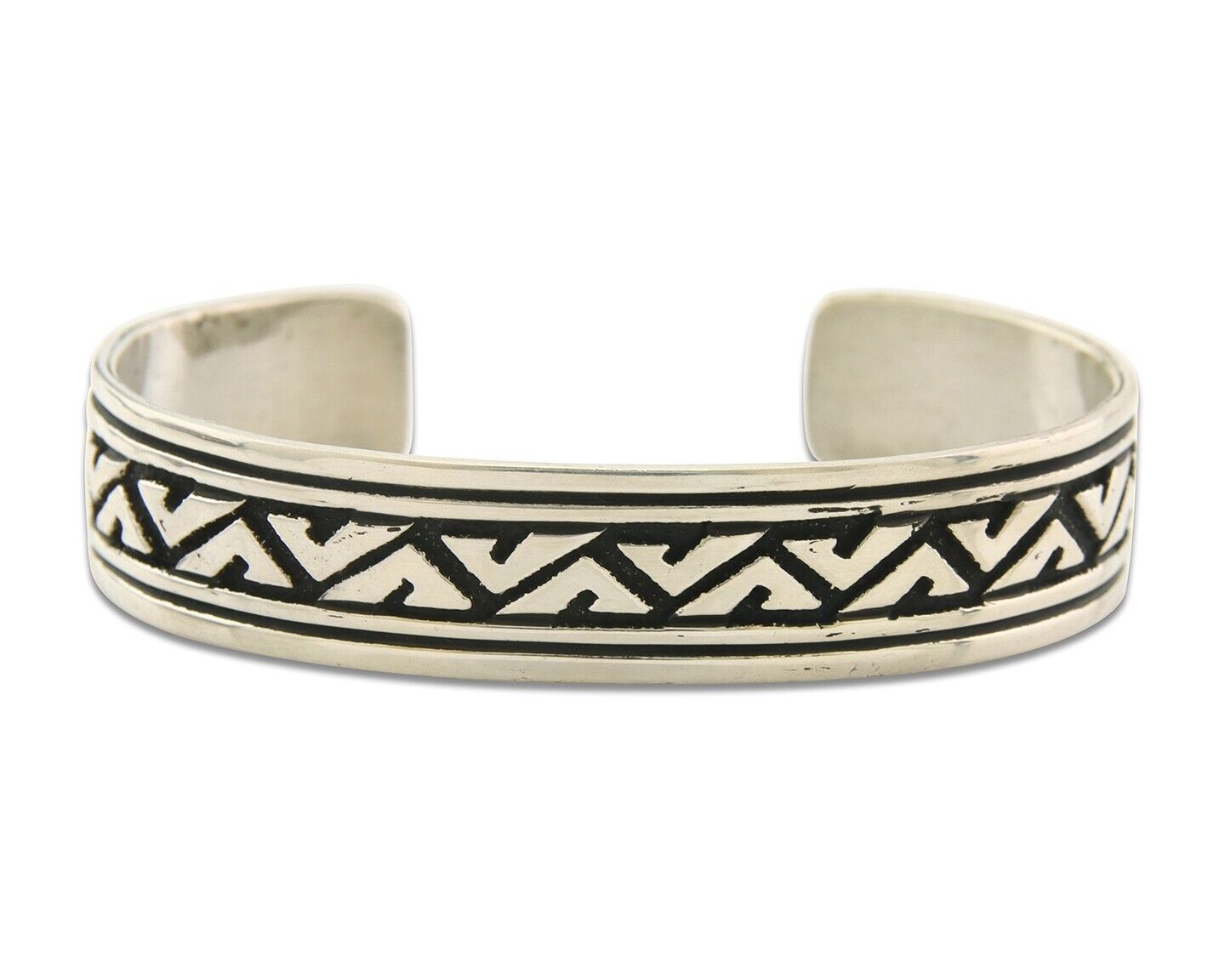 Navajo Bracelet 925 Silver Artist Signed Thomas Singer Cuff Made in th ...