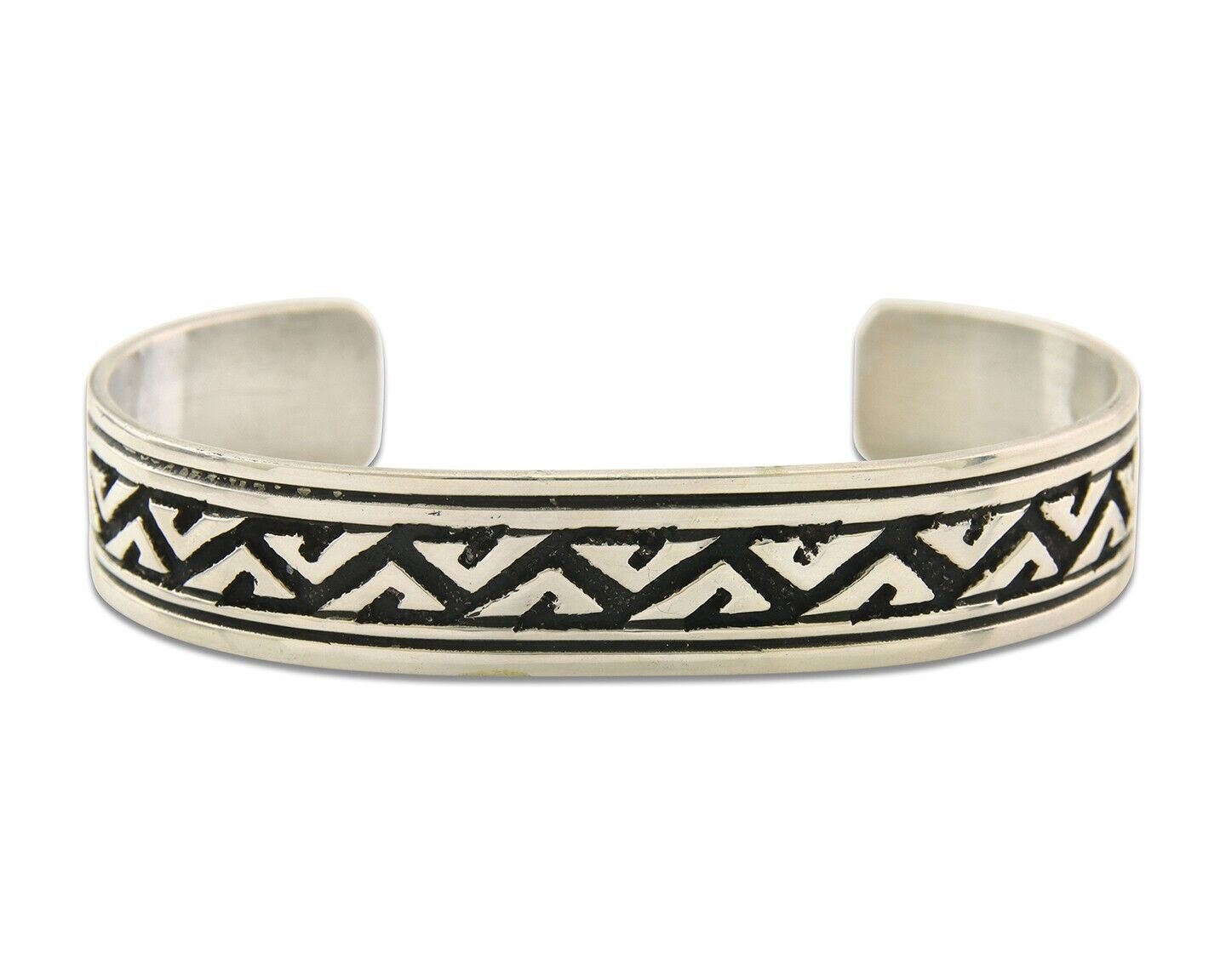 Navajo Bracelet 925 Silver Artist Signed Thomas Singer Cuff Made in th ...
