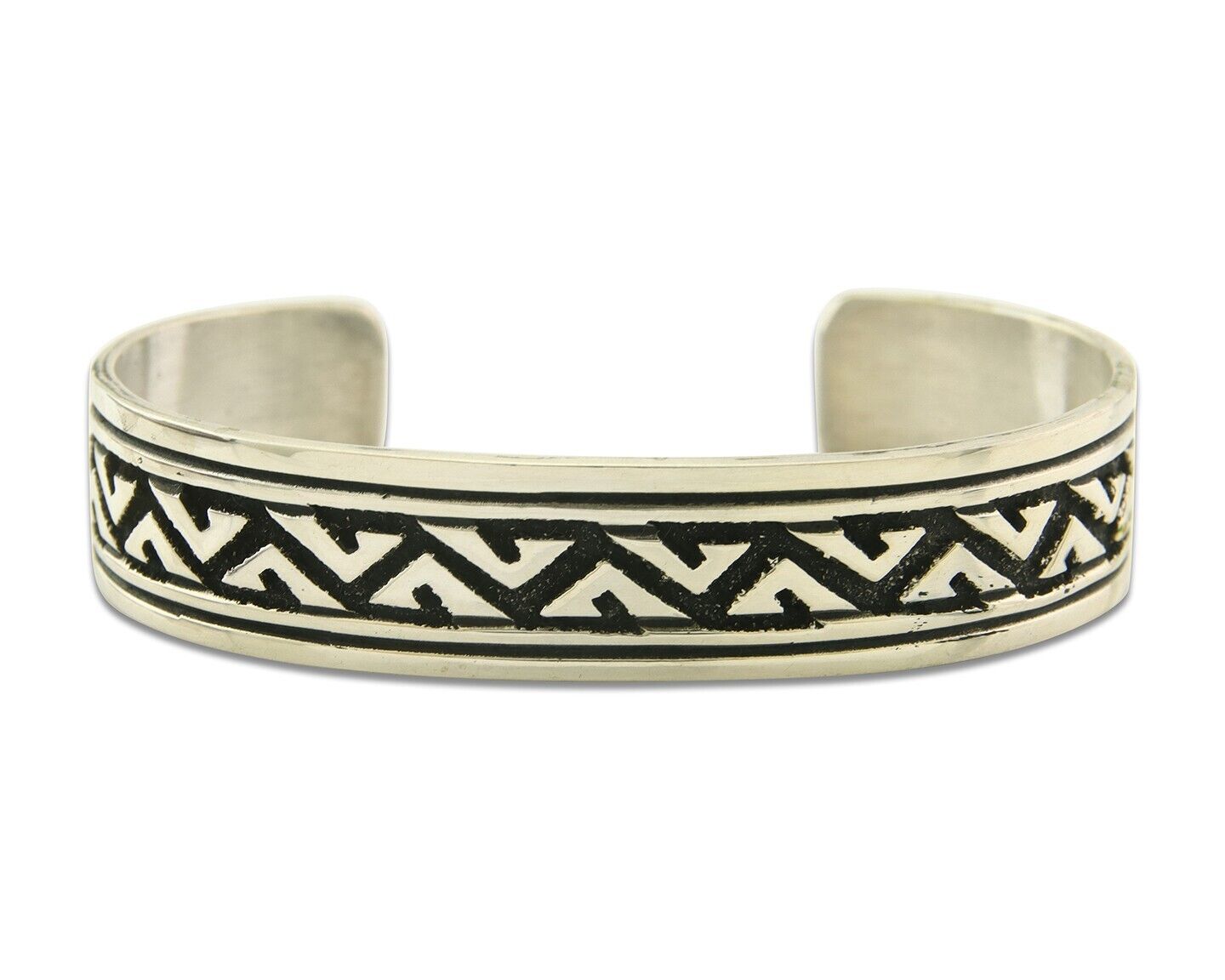 Navajo Bracelet 925 Silver Artist Signed Thomas Singer Cuff Made in th ...