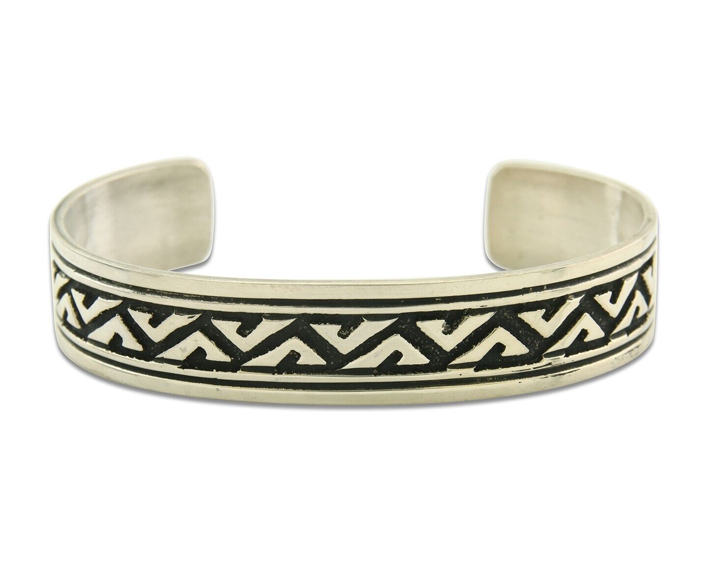 Navajo Bracelet 925 Silver Artist Signed Thomas Singer Cuff Made in th ...
