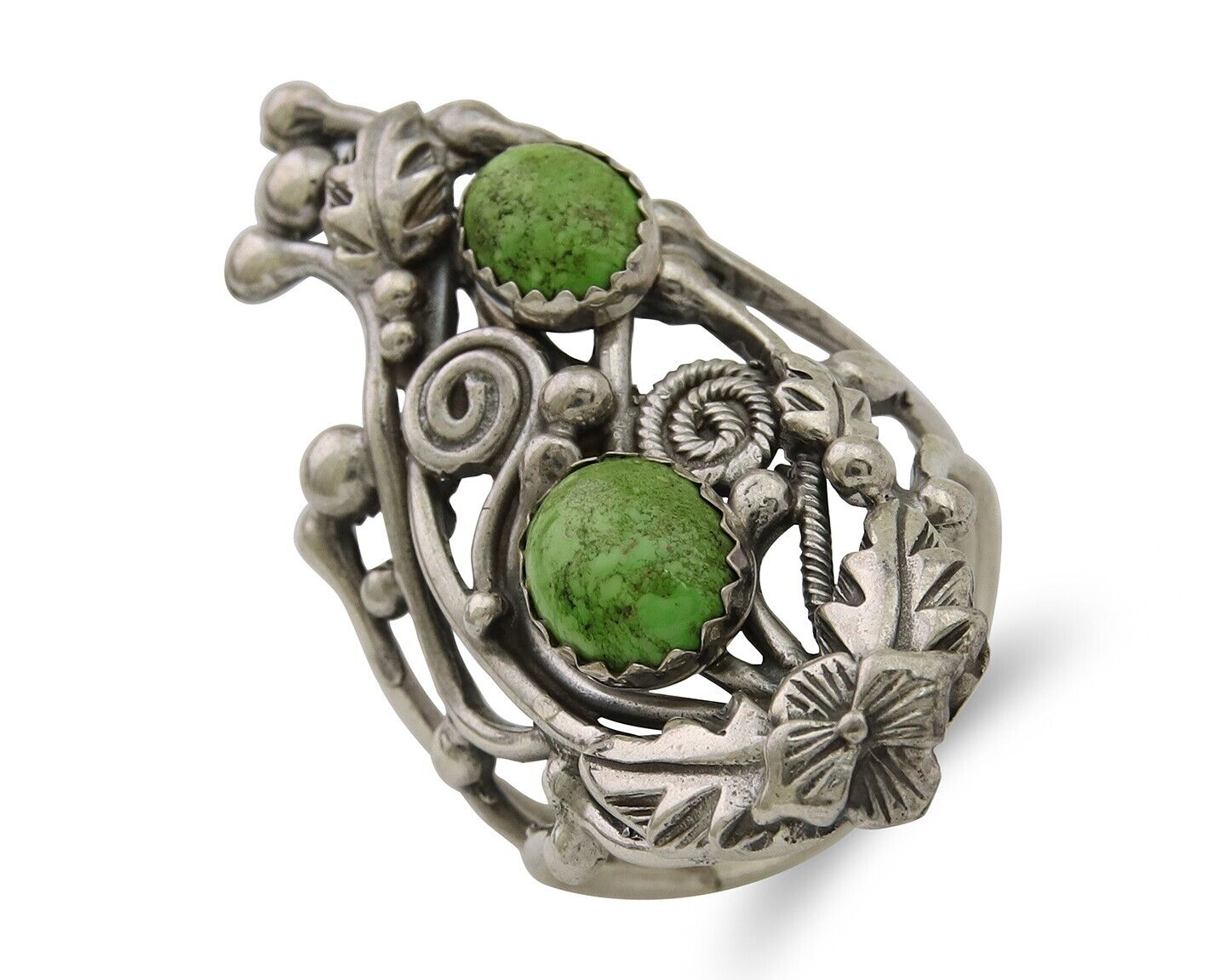 Navajo Ring 925 Silver Natural Gaspiete Artist Signed Prairie Fire C.8 ...